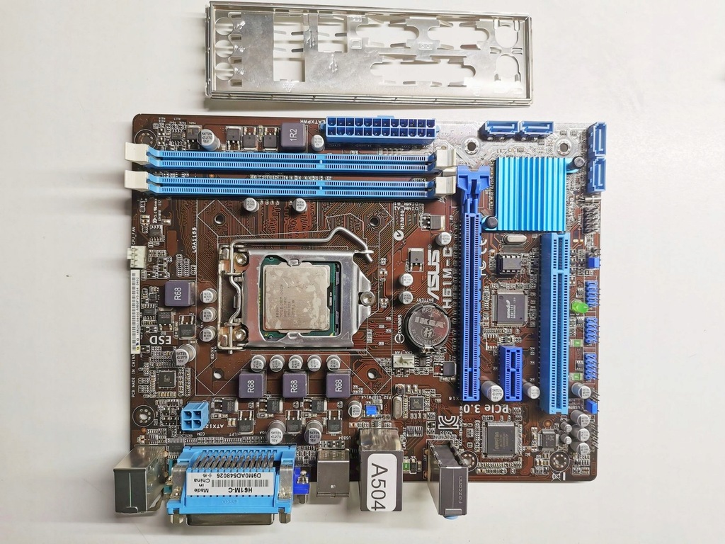 Płyta główna Asus H61M-C LGA1155 Micro ATX Sprawna - 12734415405 ...