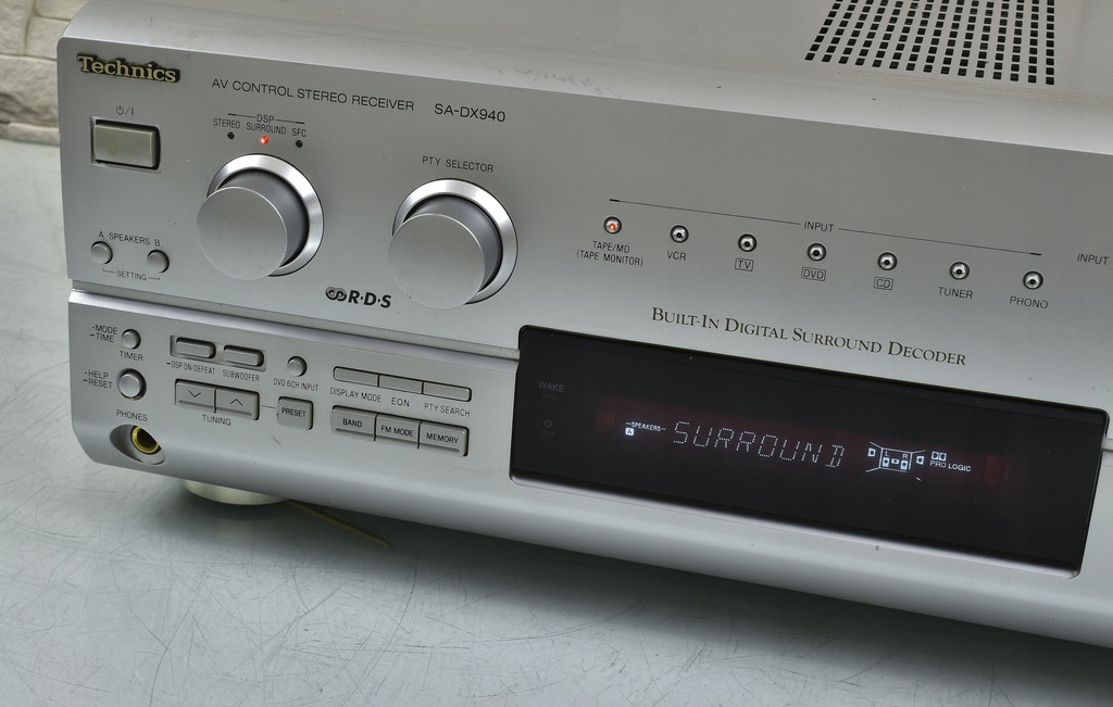 TECHNICS SA-DX940 AMPLITUNER 5,1 / RDS / KLASA H+ - 12353420559 - oficjalne archiwum Allegro