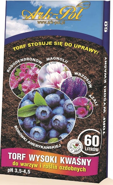 Torf Wysoki Kwaśny pod borówkę podłoże ziemia - 10552067722 - oficjalne ...