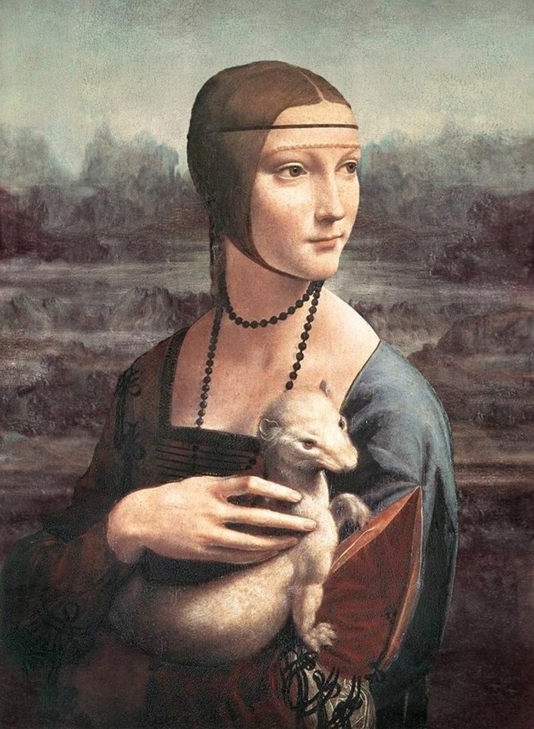 Dama z łasiczką - Leonardo Da Vinci reprint - 9206885355 - oficjalne ...