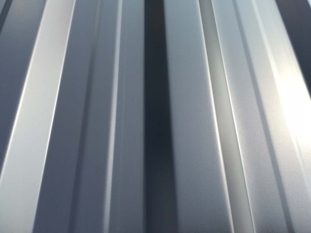 Blacha trapezowa, trapez t18, Grafitowa Ral7024 - 8024554545 - oficjalne archiwum Allegro