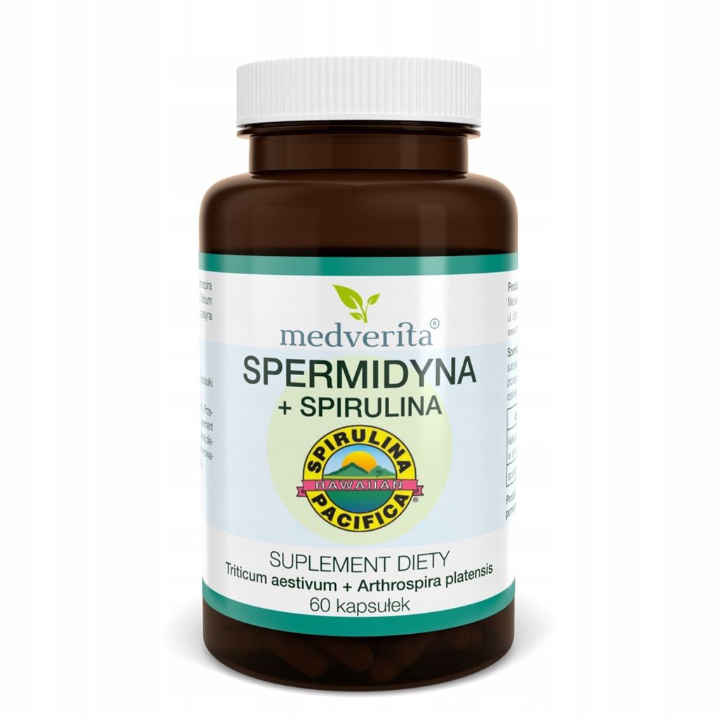 SPERMIDYNA + Spirulina Hawajska Pacifica spermidine - 60 kapsułek ...