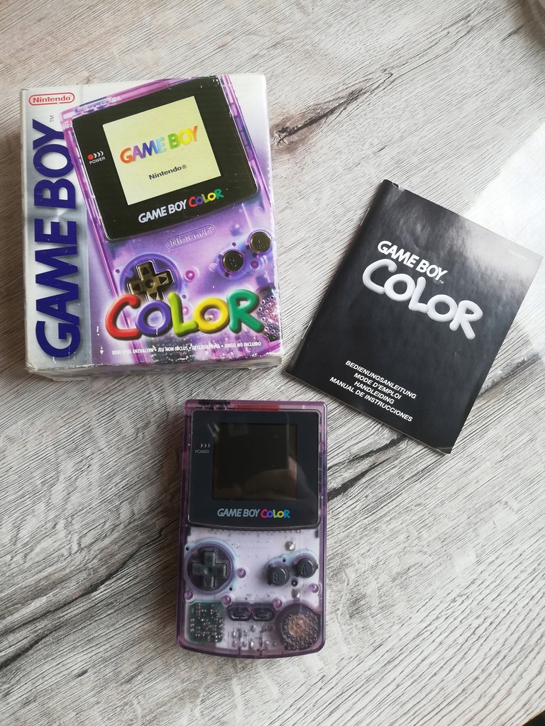Nintendo GAME BOY COLOR BOX!!! ATOMIC PURPLE - 12501265091 - oficjalne ...