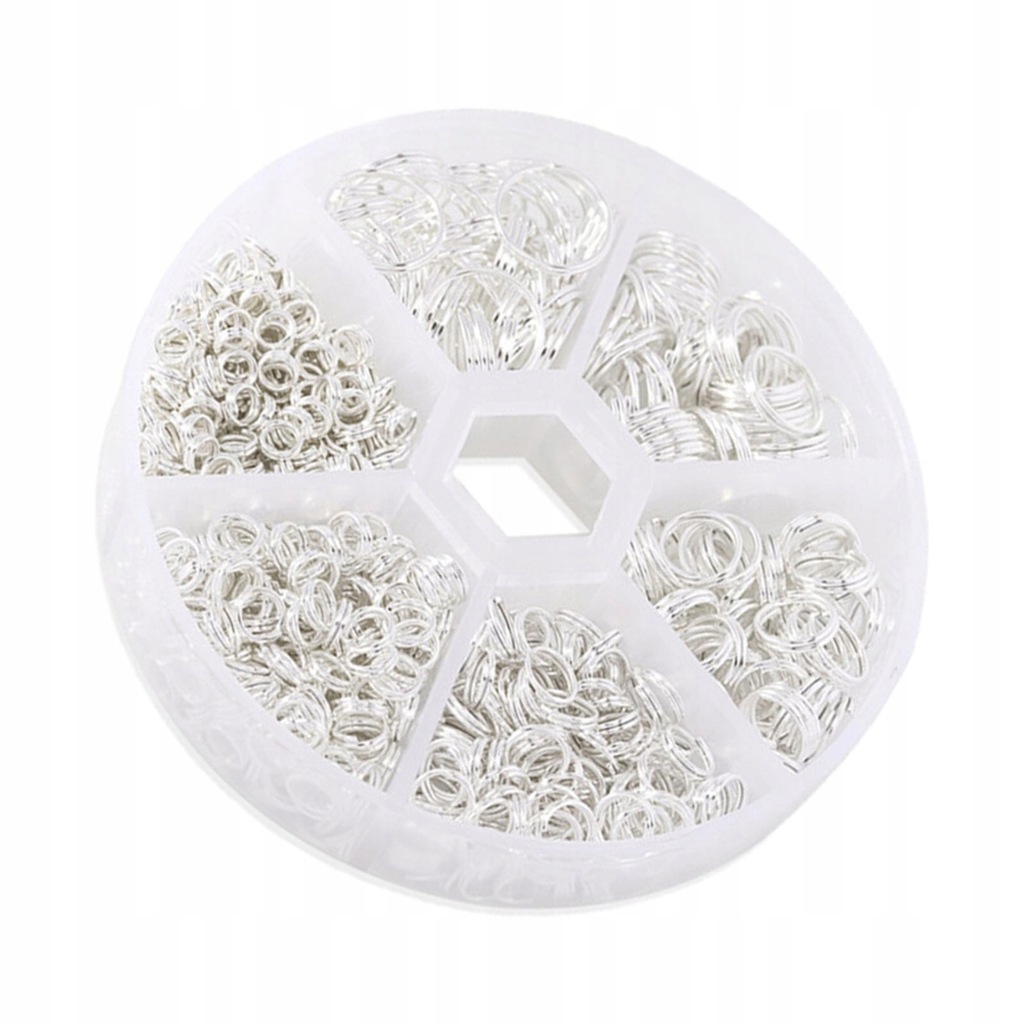 Key Chain Ring Links, Double Loop Link Connectors mm 6 Sizes Silver ...