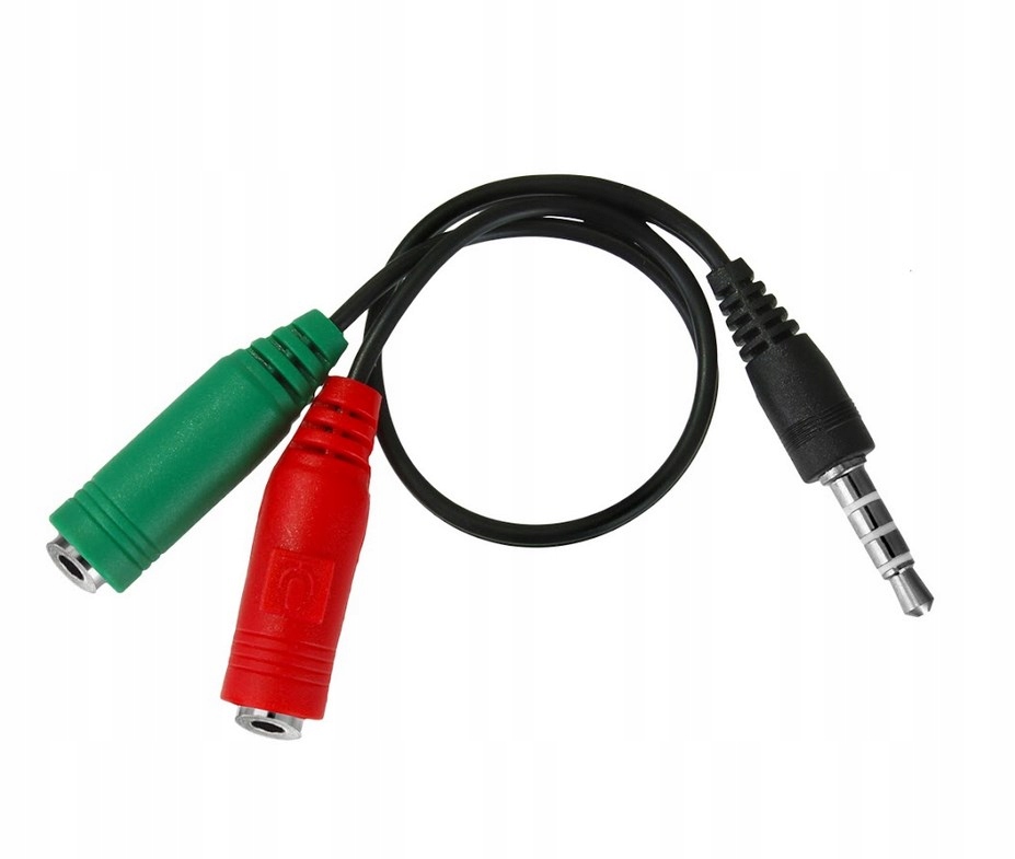 Kabel Adapter Mini Jack 3-4 pin Słuchawki Mikrofon - 7771548029 ... Kabel Adapter Mini Jack 3-4 pin Słuchawki Mikrofon - 7771548029 ...