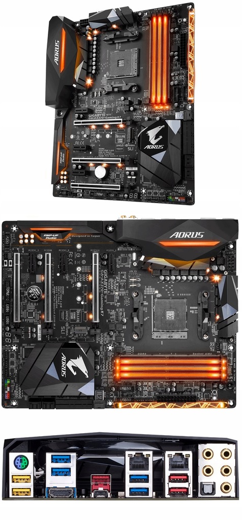 GIGABYTE AORUS X370 GAMING K7 AMD RYZEN X370 DDR4 - 8264570573 ...