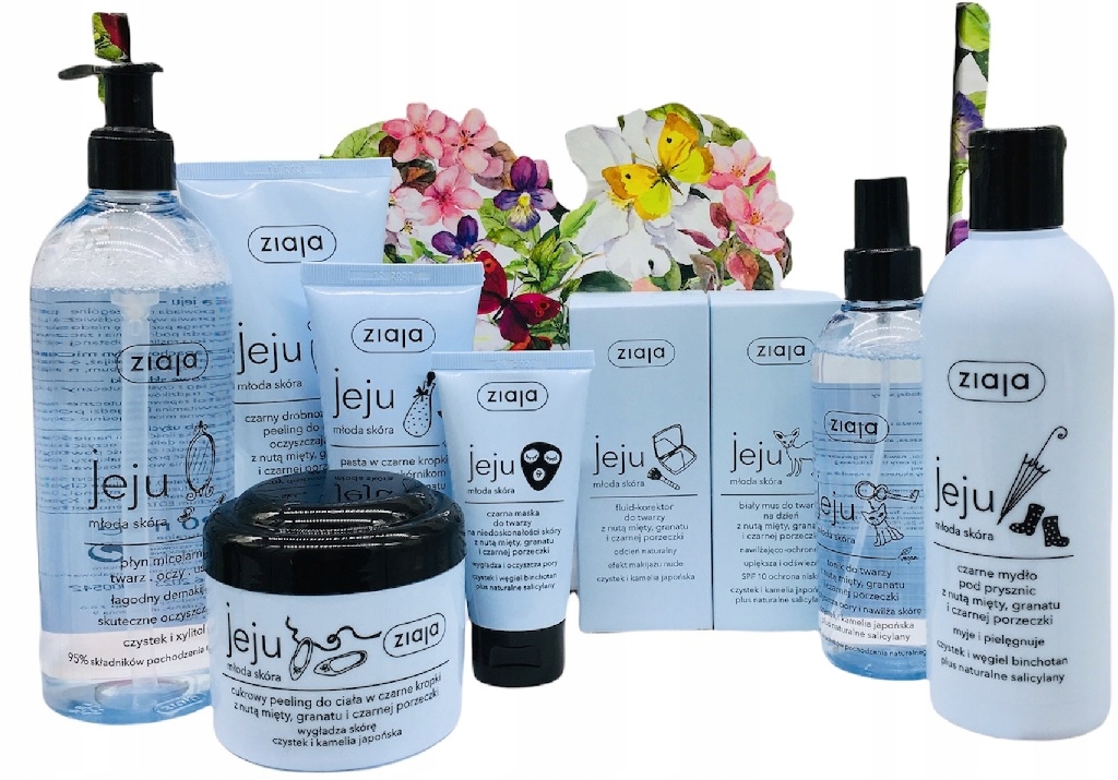 ZIAJA JEJU NIEBIESKI ZESTAW PREZENTOWY TWARZ CIAŁO - 11842957410 ...