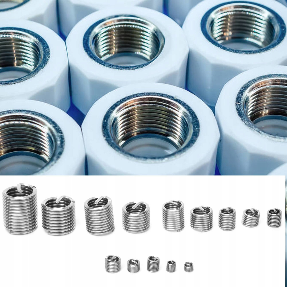 300X TULEJA GWINTOWANA ZESTAW DO NAPRAWY GWINTÓW - 12667162926 - oficjalne archiwum Allegro