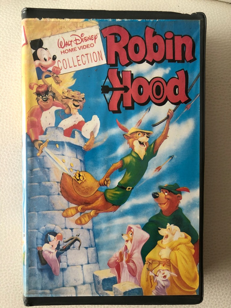 Robin Hood Disney film animowany kaseta VHS wideo - 12008647034 ...