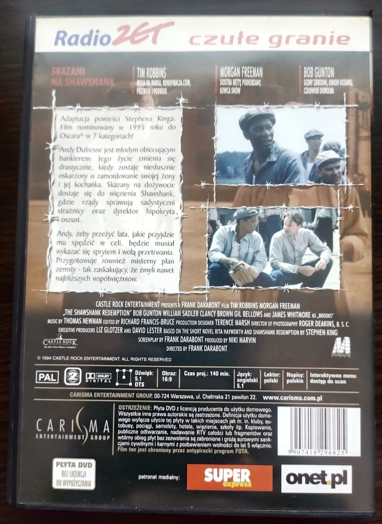 Купить DVD Побег из Шоушенка: отзывы, фото и характеристики на Aredi.ru (12757029579)