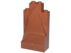 Lego 47847 skała 2x4x6 brązowa Reddish Brown 1szt - 12720414590 ...