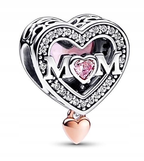 Pandora Ażurowy Charms Mama i Serce - 13583066966 - oficjalne archiwum ...