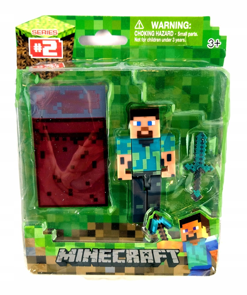 Figurka Steve MINECRAFT Alex + ruda + Miecz - 11461998148 - oficjalne ...
