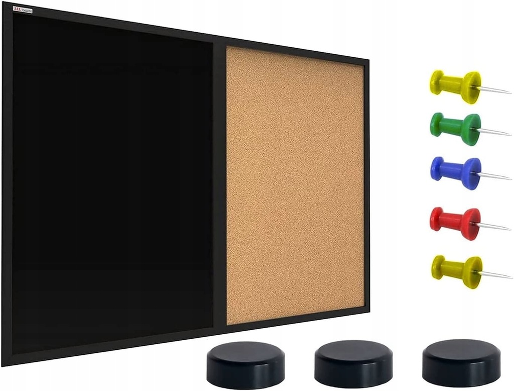 Tablica korkowa suchościeralna 90 x 90 cm -OPIS! - 12641128534 ...