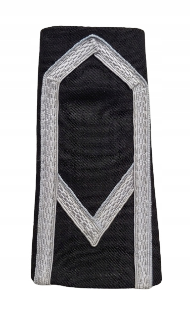 Pagon stopień wojskowy czarna pochewka na rzep na mundur galowy ...