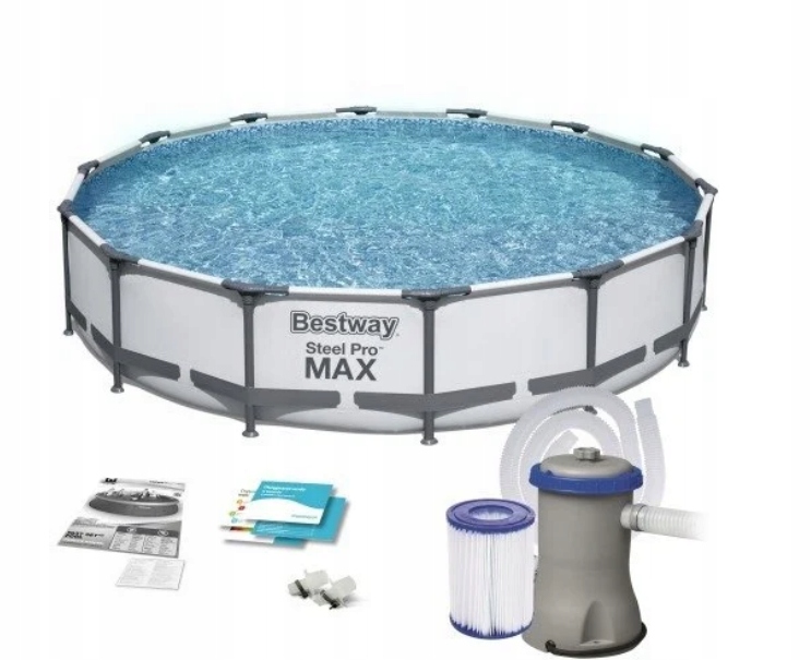 Basen Bestway 56416 366 x 76 cm pompa + filtr stelażowy Pro Steel - 16086969134 - oficjalne ...