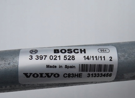 MECHANIZM WYCIERACZEK V70 S80 XC70 07-16r 31333456 - 7550302060 ...