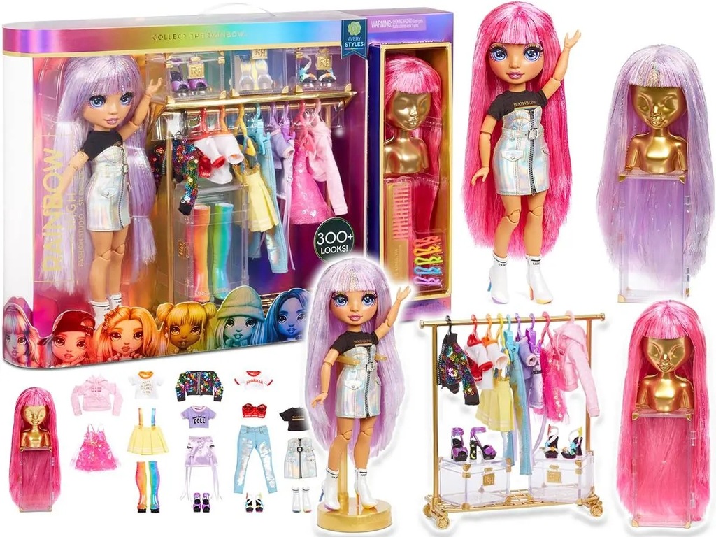 RAINBOW HIGH STUDIO MODY + LALKA AVERY STYLES - 12076274762 - oficjalne ...
