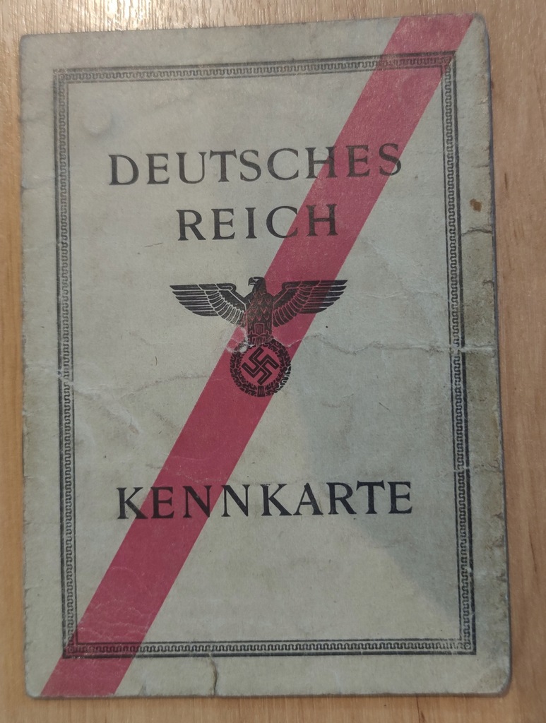 III RZESZA DOKUMENTY - KENNKARTE 1944 - 12707486381 - oficjalne ...