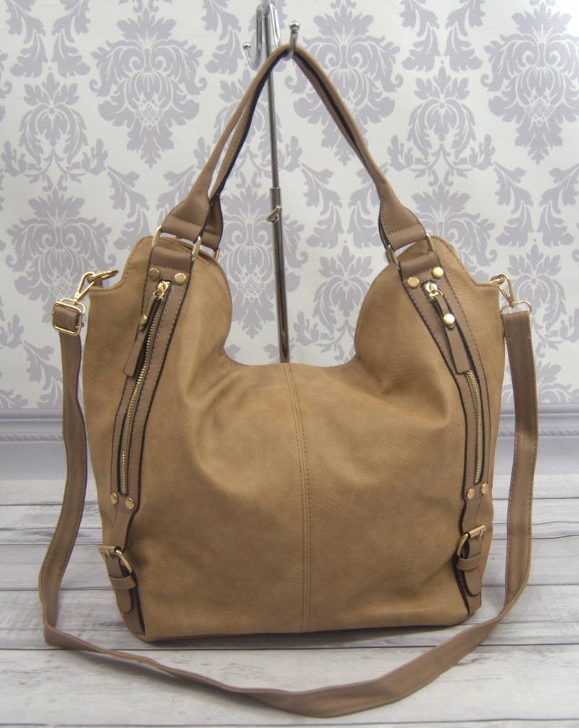 Duża Torebka TORBA damska worek listonoszka 06 - 7055773951 - oficjalne ...