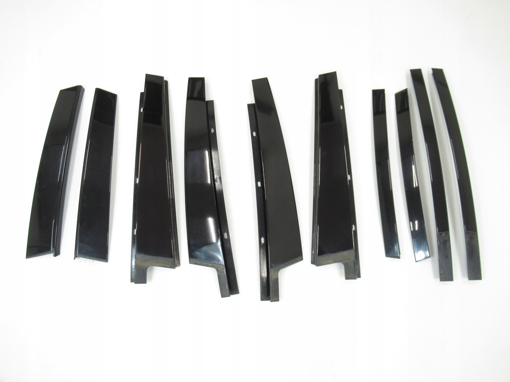 Listwy shadowline BMW e61 M Pakiet czarny połysk - 11220818886 ...