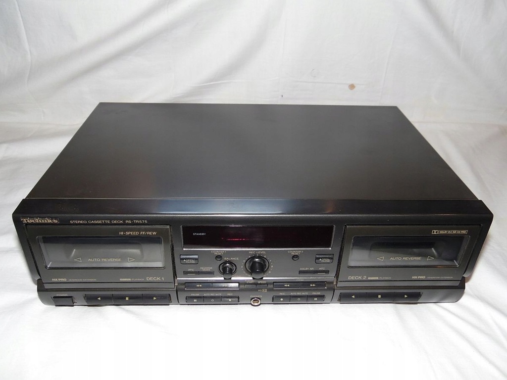 Deck Technics RS-TR575 magnetofon dwukasetowy 2REC - 11433476311 ...