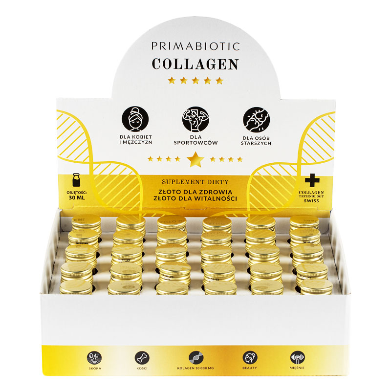 Primabiotic Collagen KOLAGEN GOLD 10000 MG 30 szt - 12269323949 - oficjalne archiwum Allegro