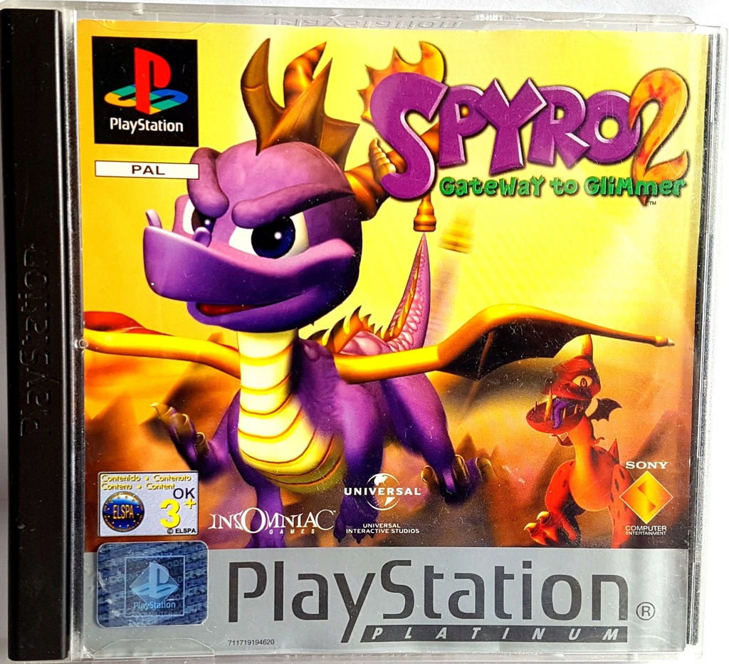 SPYRO 2 GATEWAY TO GLIMMER SUPER STAN PSX/PS2/PS3 - 10728206024 ...