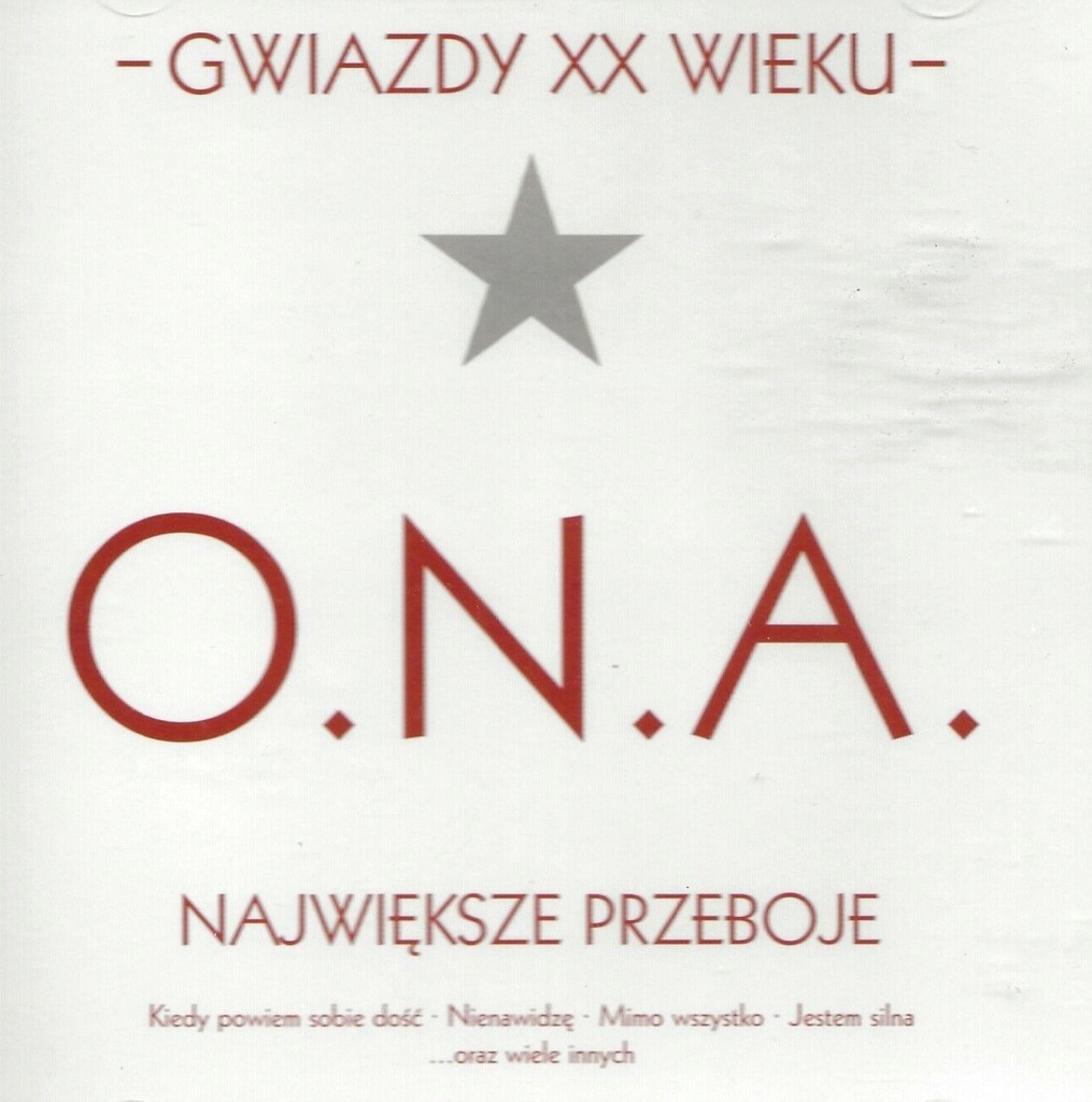 O.N.A. Gwiazdy XX wieku Najwieksze Przeboje CD - 12776043842 - oficjalne archiwum Allegro