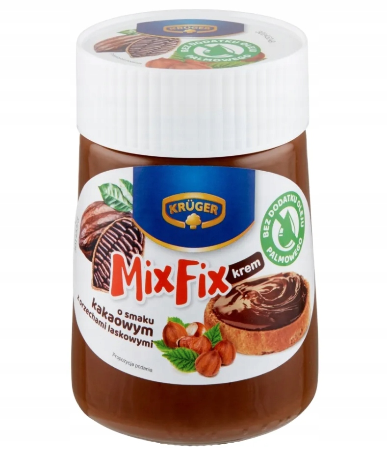 Krüger Mix Fix Krem kakaowy z orzechami laskowymi - 12572164823 ...