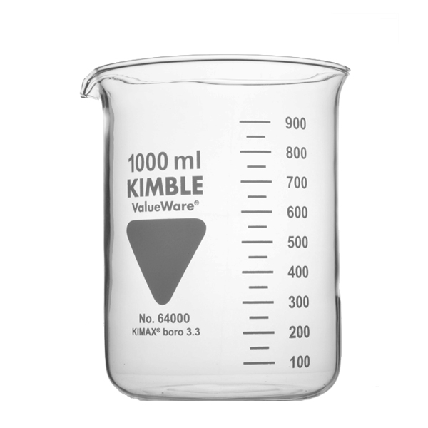 Zlewka szklana niska boro 3.3 odporna 1000 ml - 11318623840 - oficjalne archiwum Allegro