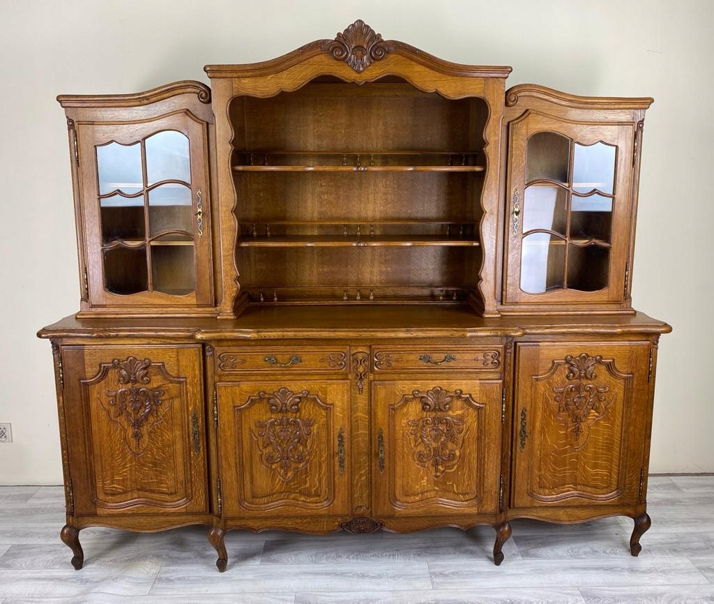 STYLOWY KREDENS BUFET LUDWIKOWSKI LUDWIK DĄB B28 - 13048078658 ...