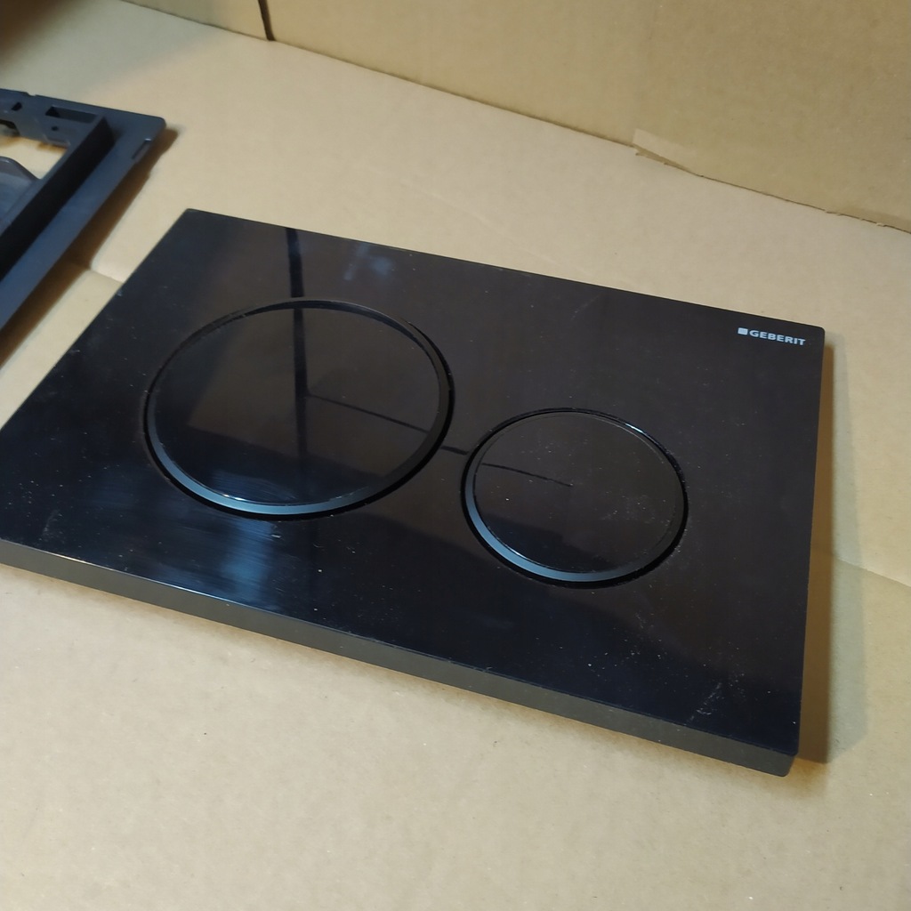 Przycisk spłukujący do WC Geberit Sigma czarny - 12382917208 ...