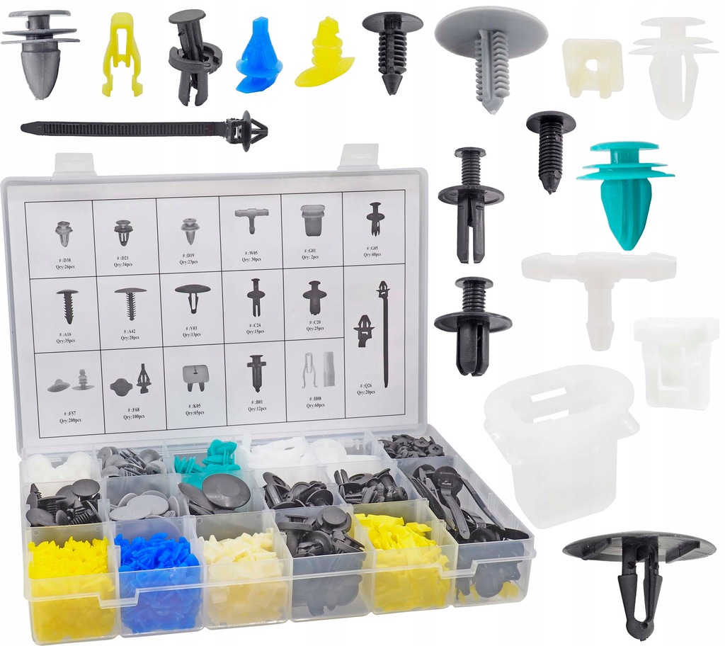 SPINKI SAMOCHODOWE KLIPSY TAPICERKI SPINKA KOŁEK - 10975515078 ...