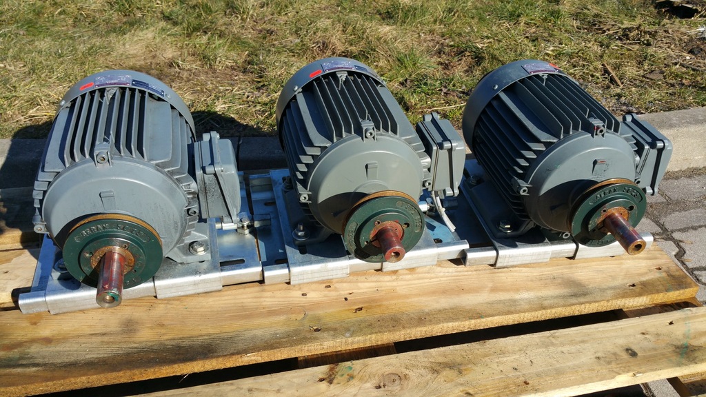 Silnik elektryczny EMOD 4 kW 1420obr-2 koła pasowe - 7866019479 - oficjalne archiwum Allegro