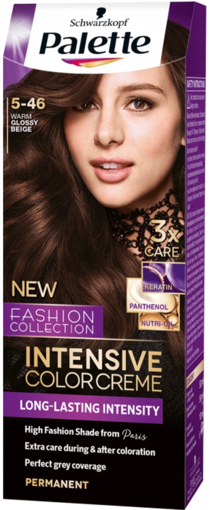 Palette Intensive Color Creme Farba do włosów 5-46 CIEPŁY ŚWIETLISTY ...