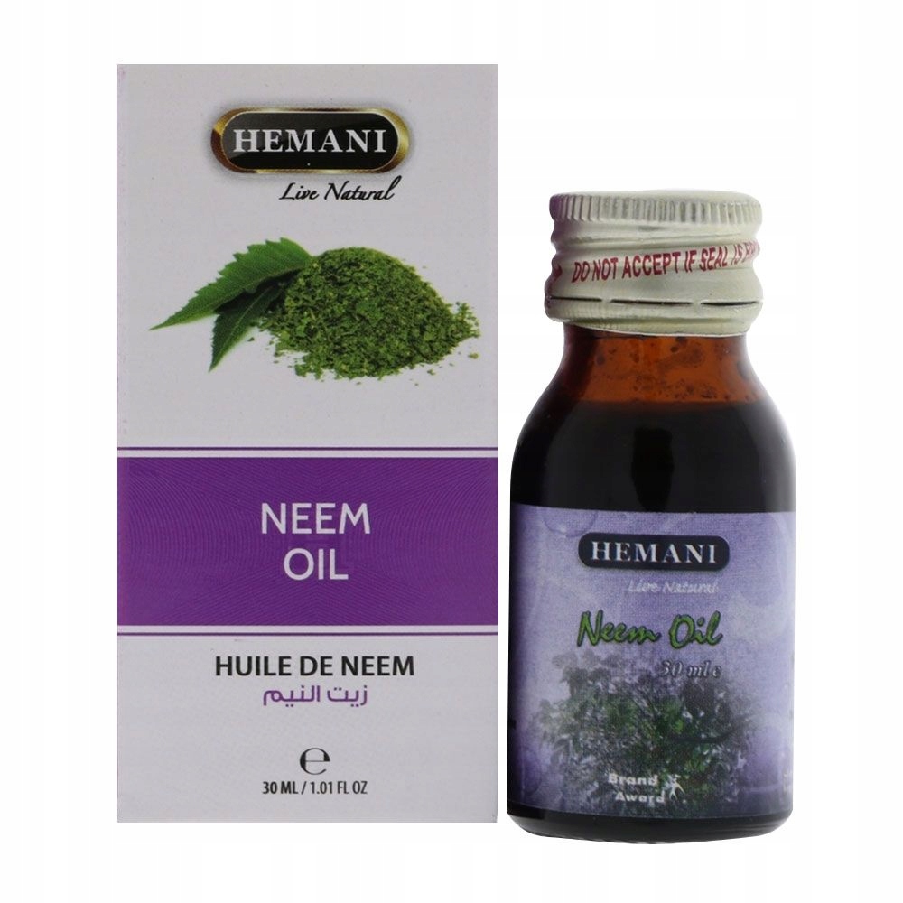 Olejek NEEM 30ML HEMANI Miodła Indyjska Oil Olej - 13433730845 - oficjalne archiwum Allegro