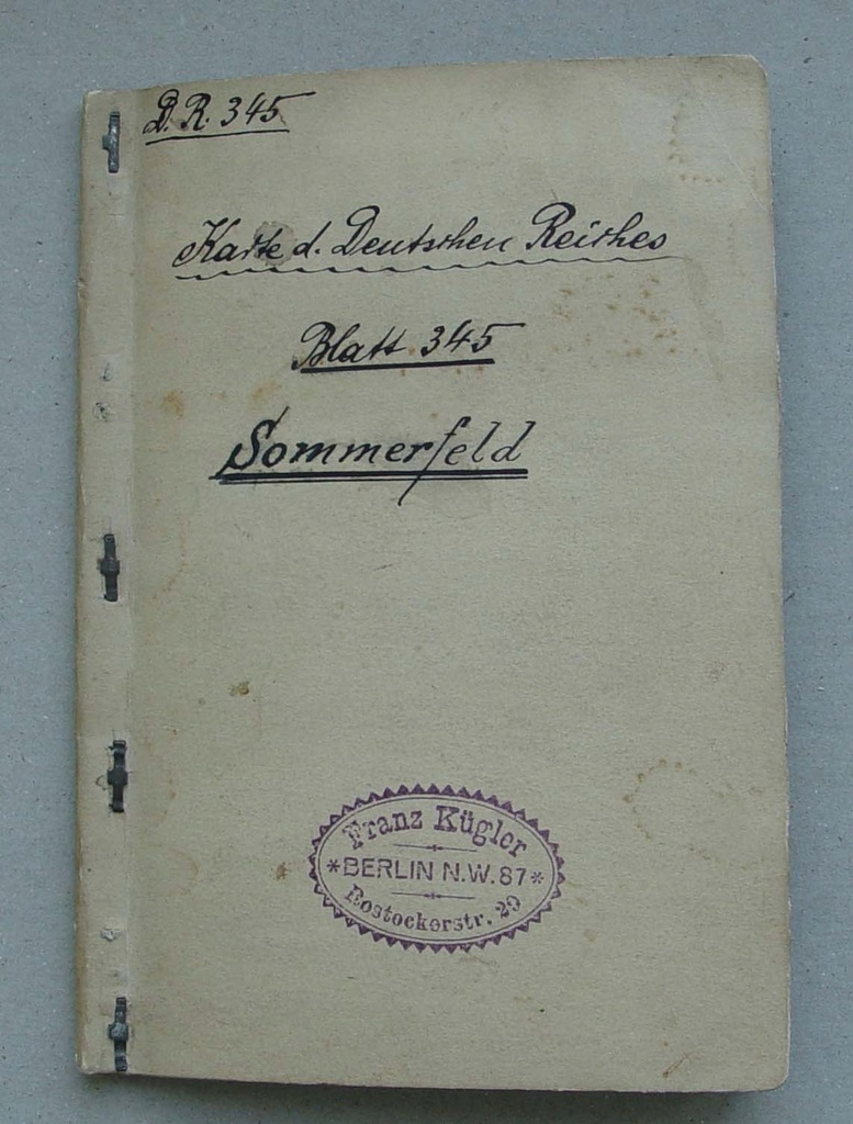 LUBSKO SOMMERFELD MAPA 1899/1906 - 13737959708 - oficjalne archiwum Allegro