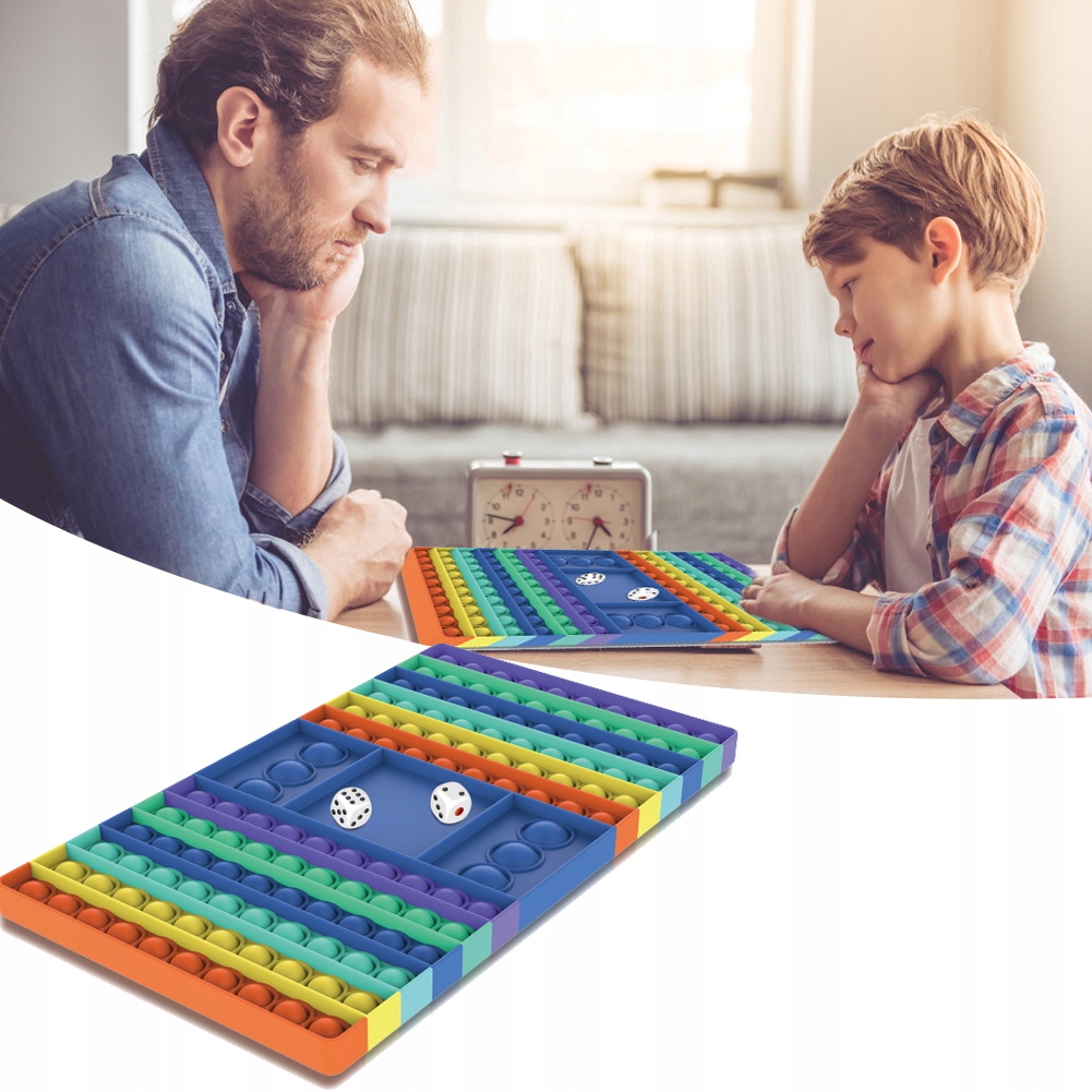 Купить DIMPLE PUSH POP IT BUBBLE АНТИСТРЕСС шахматная доска: отзывы, фото и характеристики на ...