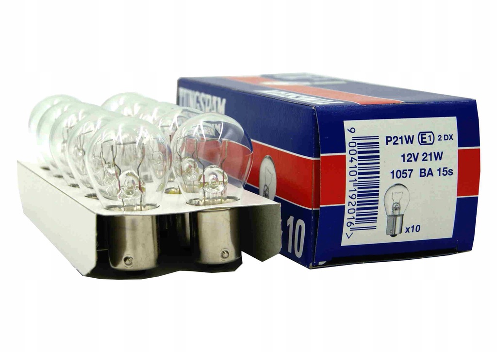 TUNGSRAM P21W ŻARÓWKA BAŃKA 12V 21W BA15S 10 SZT. - 7697663453 ...