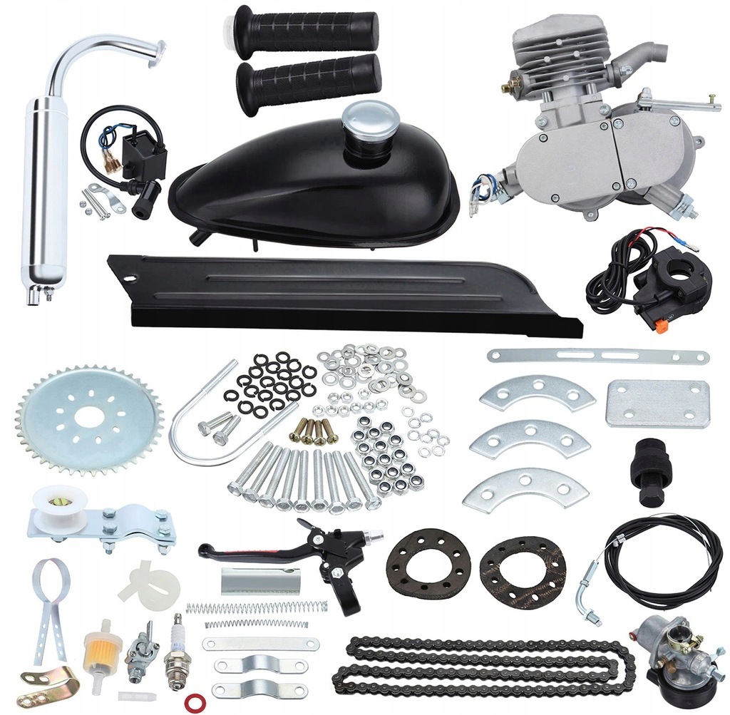 SILNIK SPALINOWY 2T do ROWERU 50cc PROMOCJA - 10433077347 - oficjalne archiwum Allegro