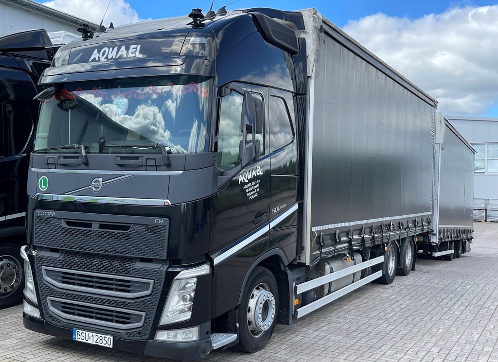 samochód ciężarowy VOLVO FH 500 z przyczepą TANDEM - 12336205757 ...