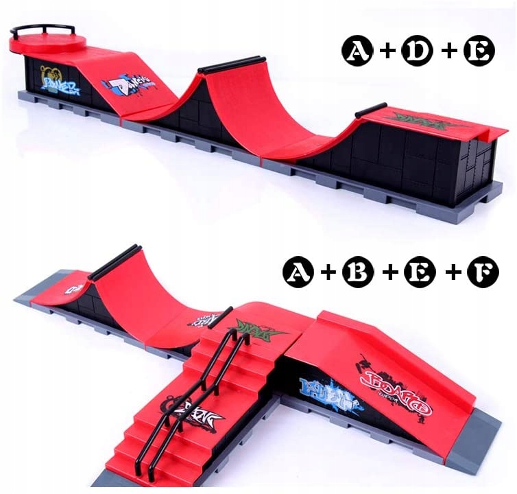 Fingerboard tech deck Skatepark Ramp + deskorolka - 12160991085 ...