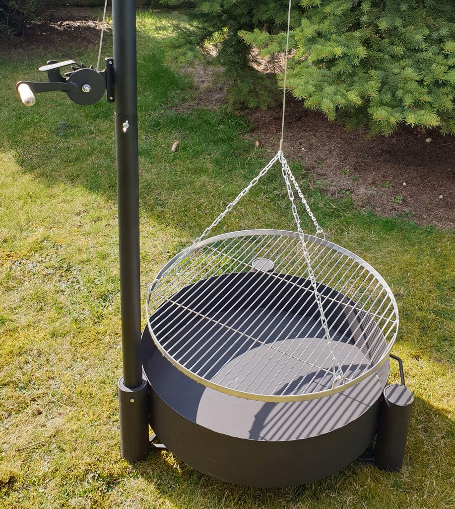 GRILL OGRODOWY WISZĄCY ŻURAW RUSZT NIERDZEWNY - 9021239132 - oficjalne ...