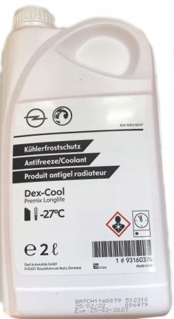 Płyn chłodniczy GM Dex-Cool G12 -27 GOTOWY 2 L - 13286081044 ...