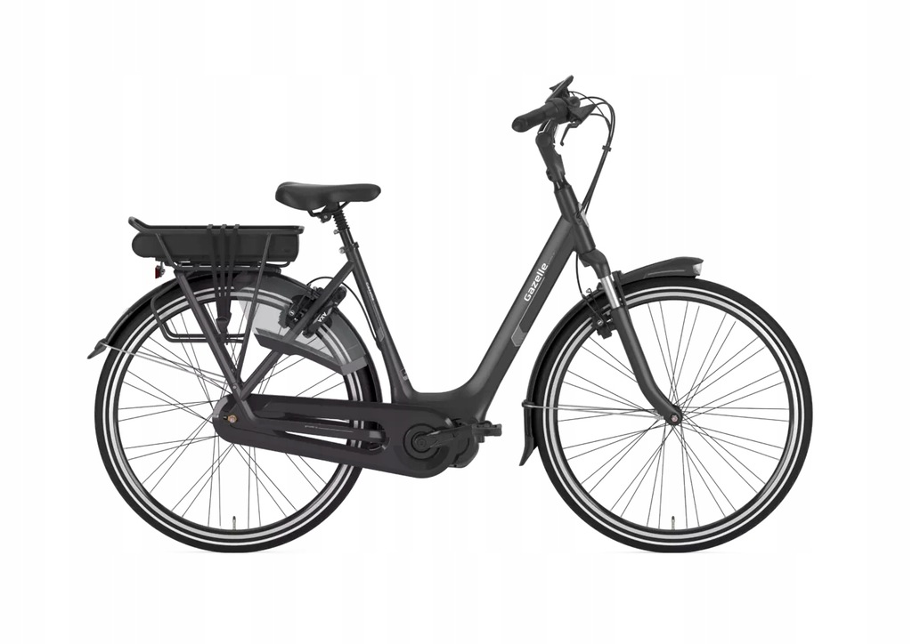 Rower elektryczny Gazelle Grenoble C8 HMS - Black - 12758246531 - oficjalne archiwum Allegro