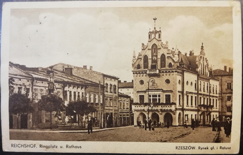 Rzeszów Rynek Główny i Ratusz - 13049610637 - oficjalne archiwum Allegro