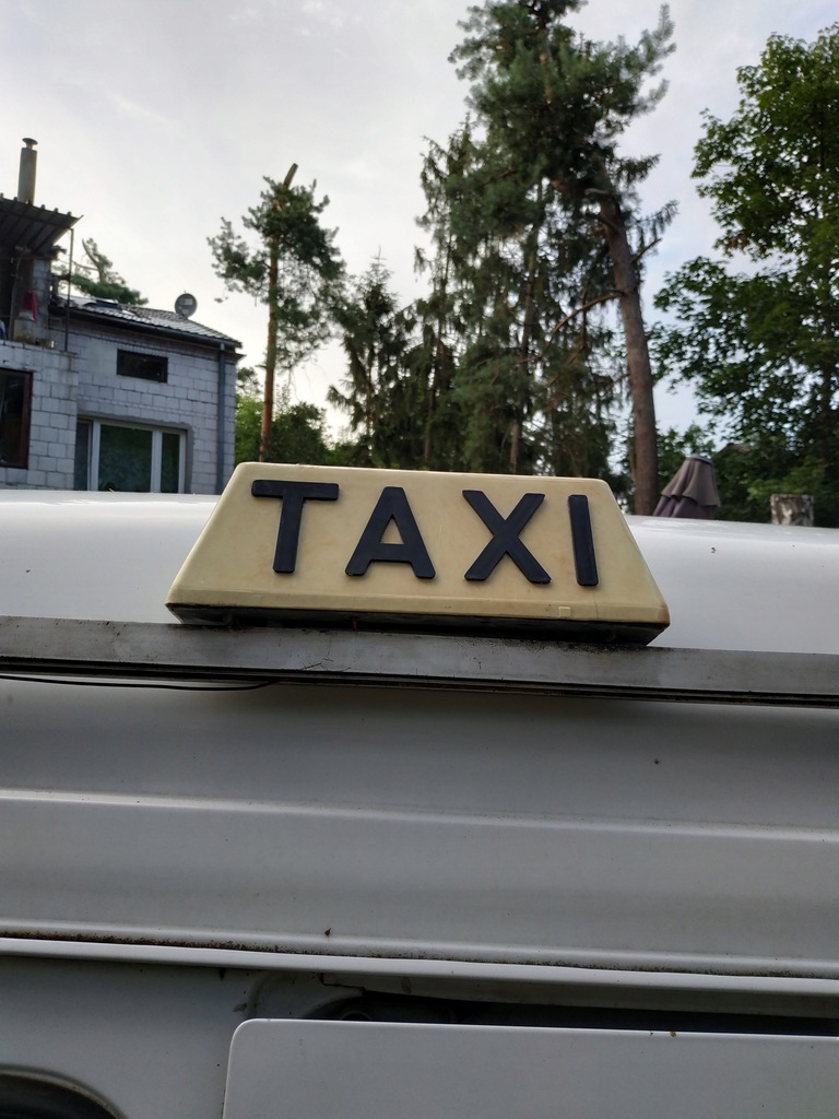 TAXI Kogut Lampa Neon Fiat 125p Polonez PRL MO ! - 12358579530 ...