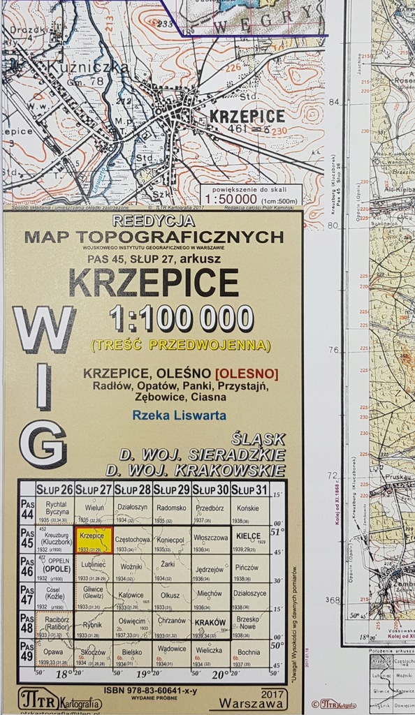 Mapa WIG Krzepice P45 S27 reedycja - 12435914249 - oficjalne archiwum ...