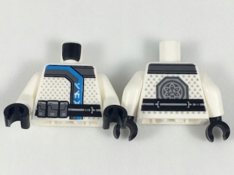 Lego Nowy Tors White Torso Ninja Robe Ninjago Zane Legacy 973pb2999c01 ...